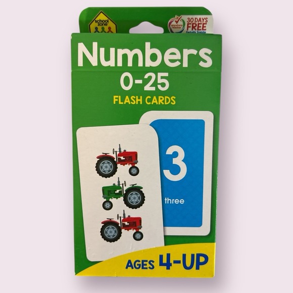 Toys | Preschool And Prekindergarten Beginning Numbers 25 Flash Cards ...